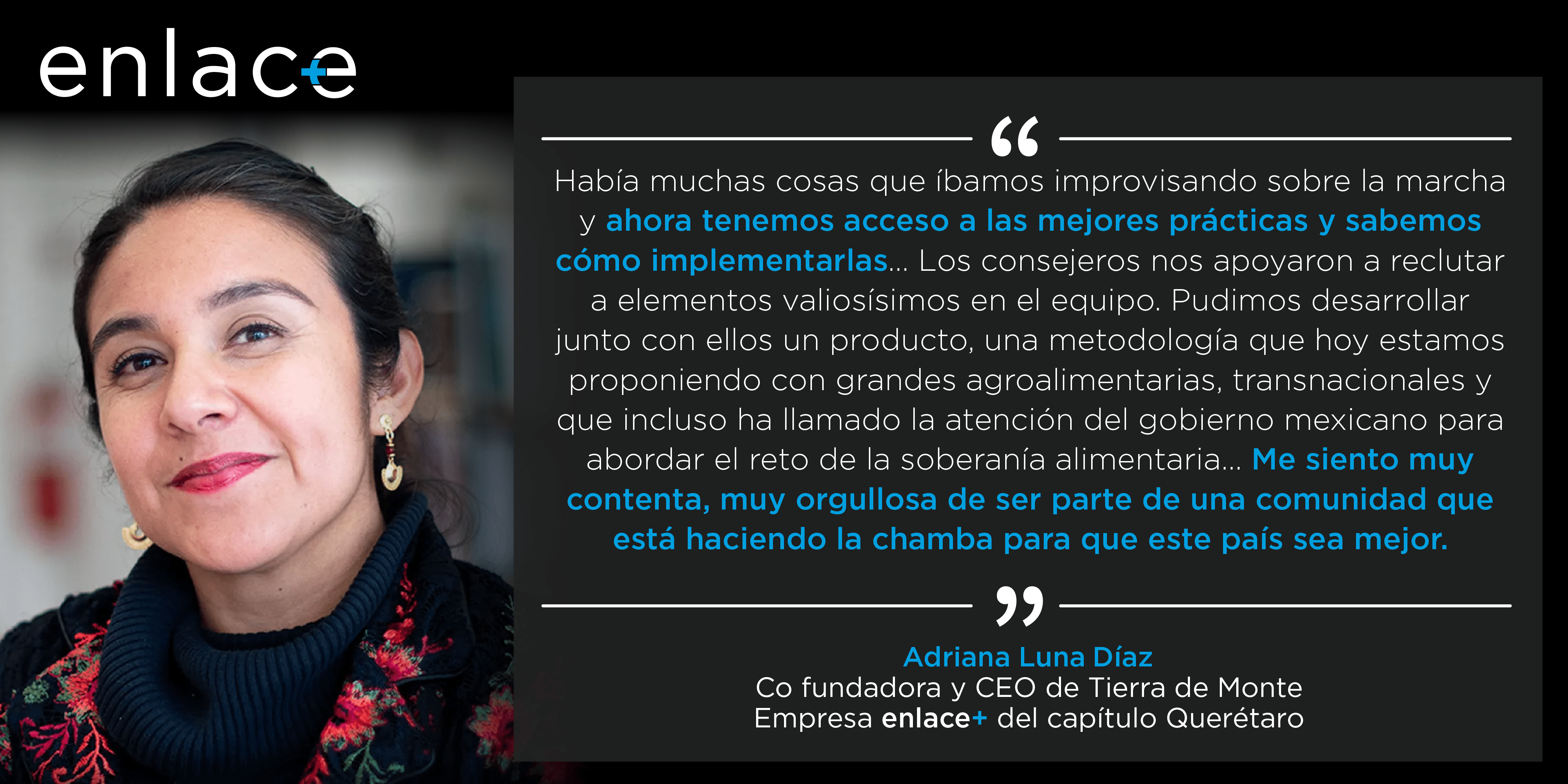 Adriana Luna Díaz, la emprendedora que hace de la agricultura una fuente de bienestar